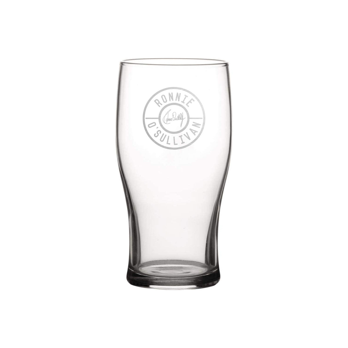 Ronnie O'Sullivan - Retro Crest Engraved Pint Glass – Ronnie O'Sullivan ...