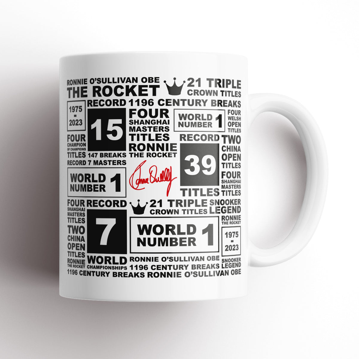 Ronnie O'Sullivan - Accolades Mug – Ronnie O'Sullivan Shop